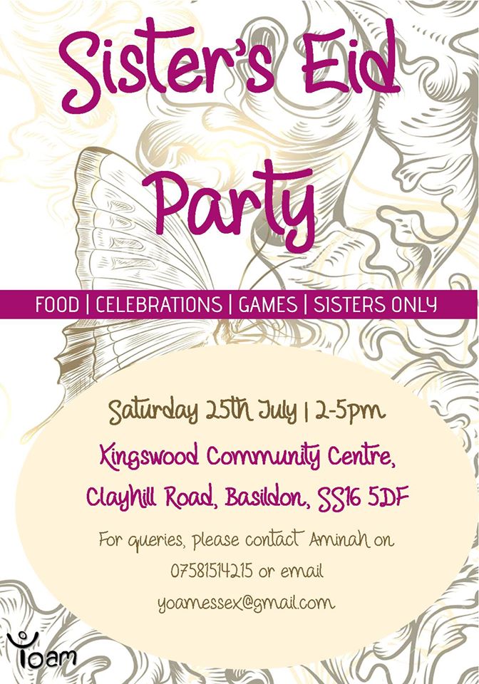 Exciting Event -Muslim ladies gathering Saturday 25th July 2015 at ...